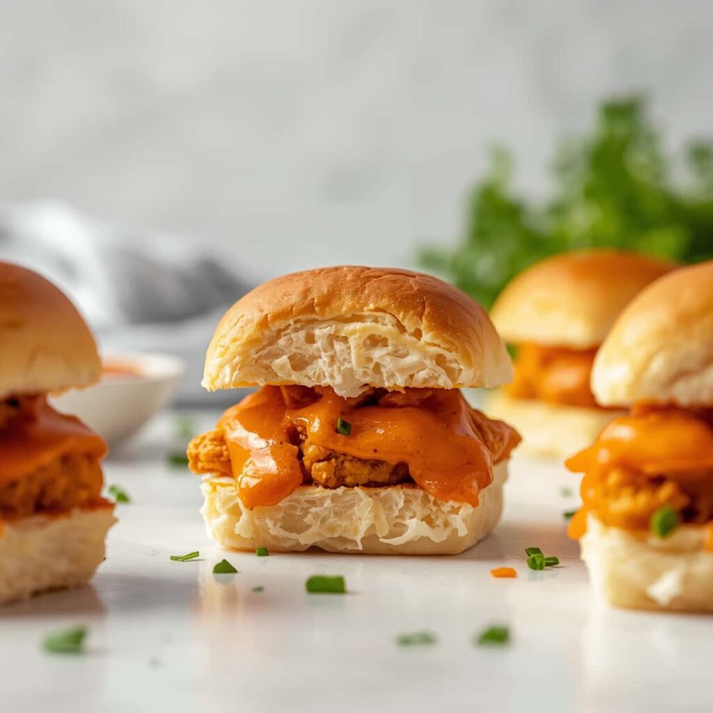 Buffalo Chicken Sliders - SweeRecipes