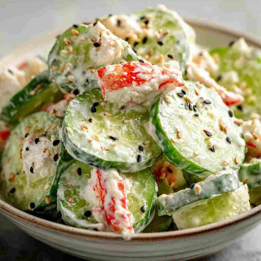 California Roll Cucumber Salad - SweeRecipes